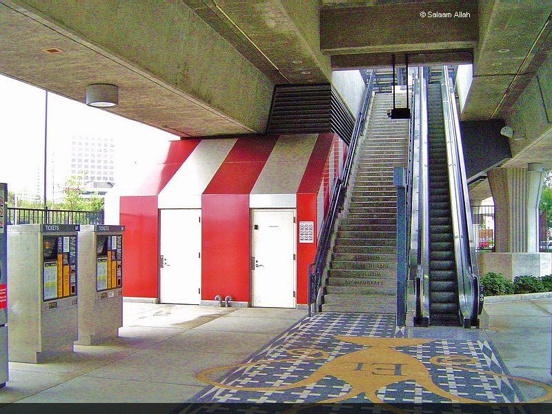 LACMTA Green Line light rail transit system Los Angeles County Ca