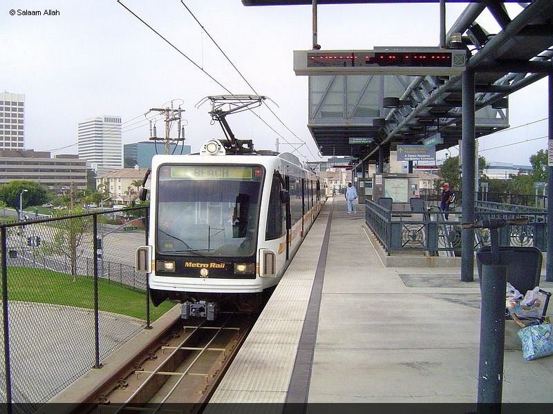 LACMTA Green Line light rail transit system Los Angeles County Ca