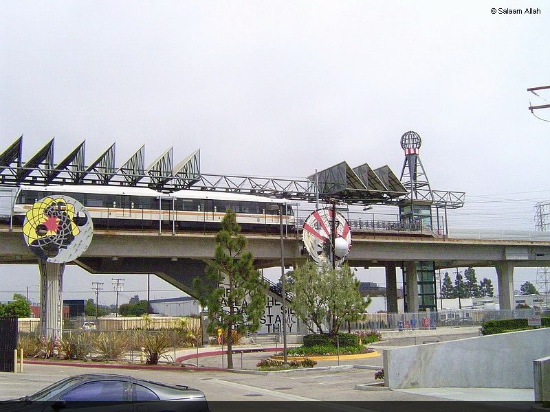 LACMTA Green Line light rail transit system Los Angeles County Ca