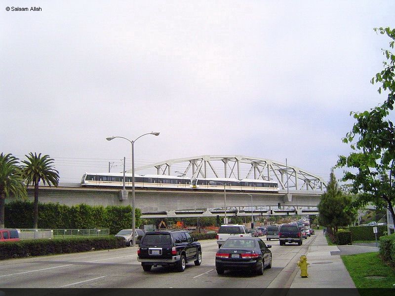 LACMTA Green Line light rail transit system Los Angeles County Ca
