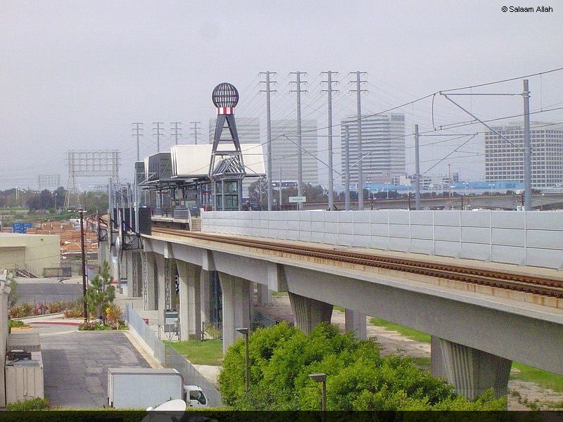 LACMTA Green Line light rail transit system Los Angeles County Ca