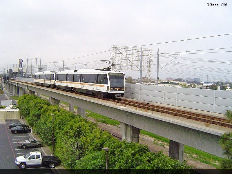 LACMTA Green Line light rail transit system Los Angeles County Ca
