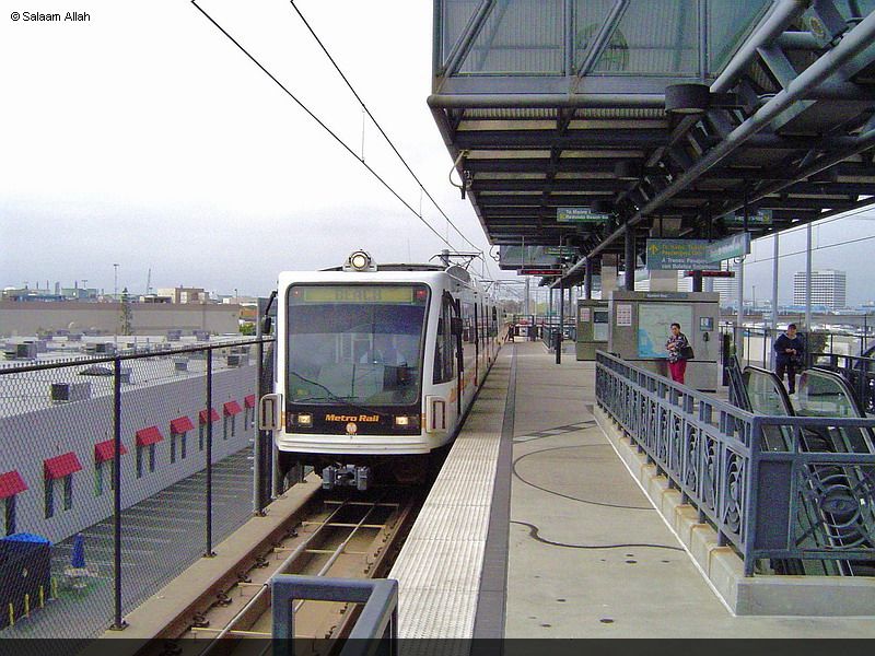 LACMTA Green Line light rail transit system Los Angeles County Ca