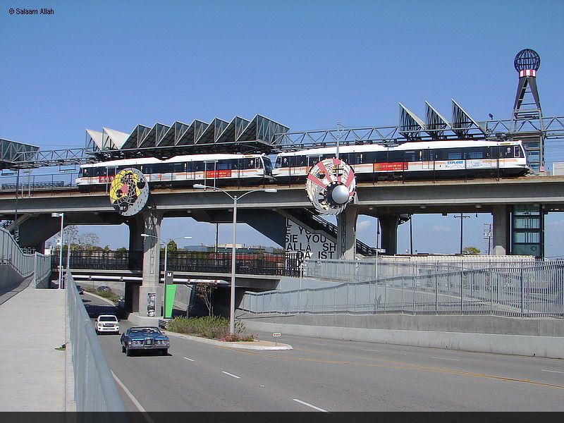 LACMTA Green Line light rail transit system Los Angeles County Ca