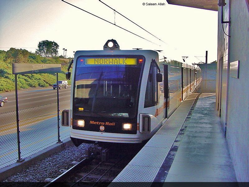 LACMTA Green Line light rail transit system Los Angeles County Ca