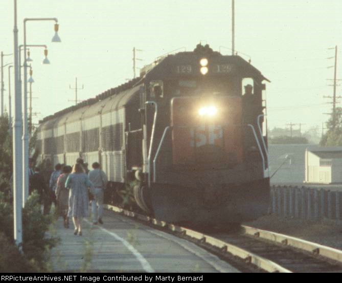 Inbound Commuter Train 129 on a Foggy September 1977 Morning