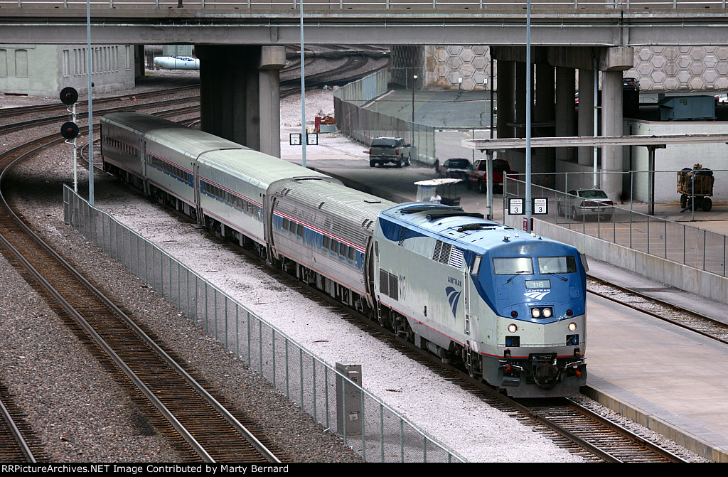 AMTK 116 Arriving With Train 311