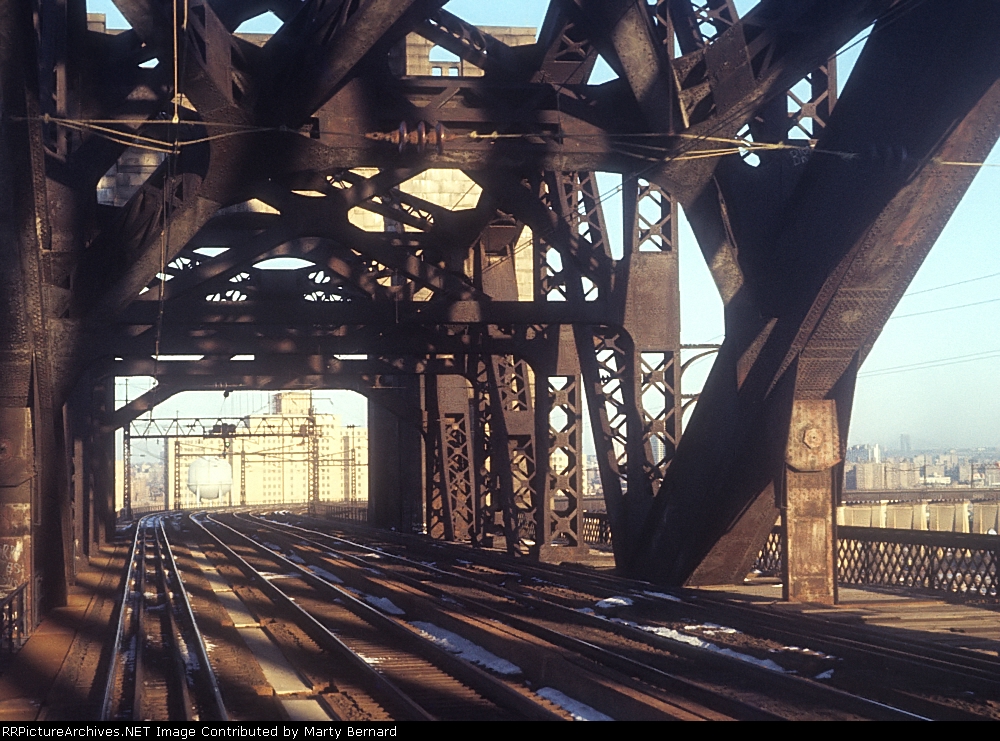 Hell Gate Bridge From the Rear Of the SB Montrealer