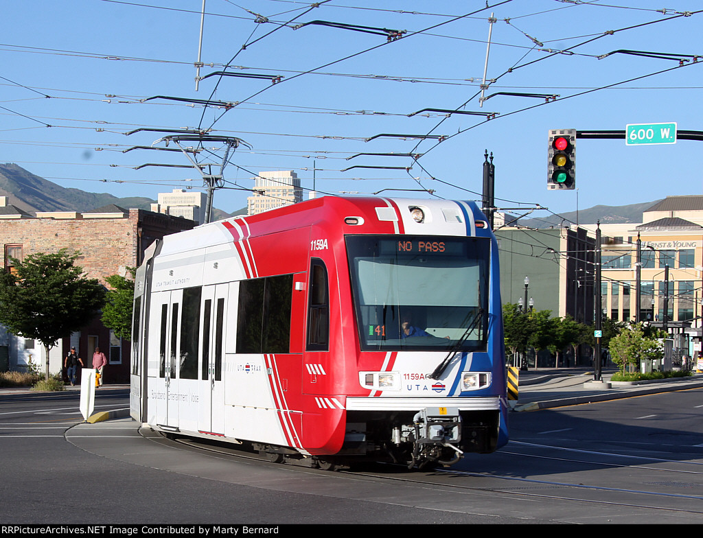 UTAX 1159A nearing Salt Lake Central Station