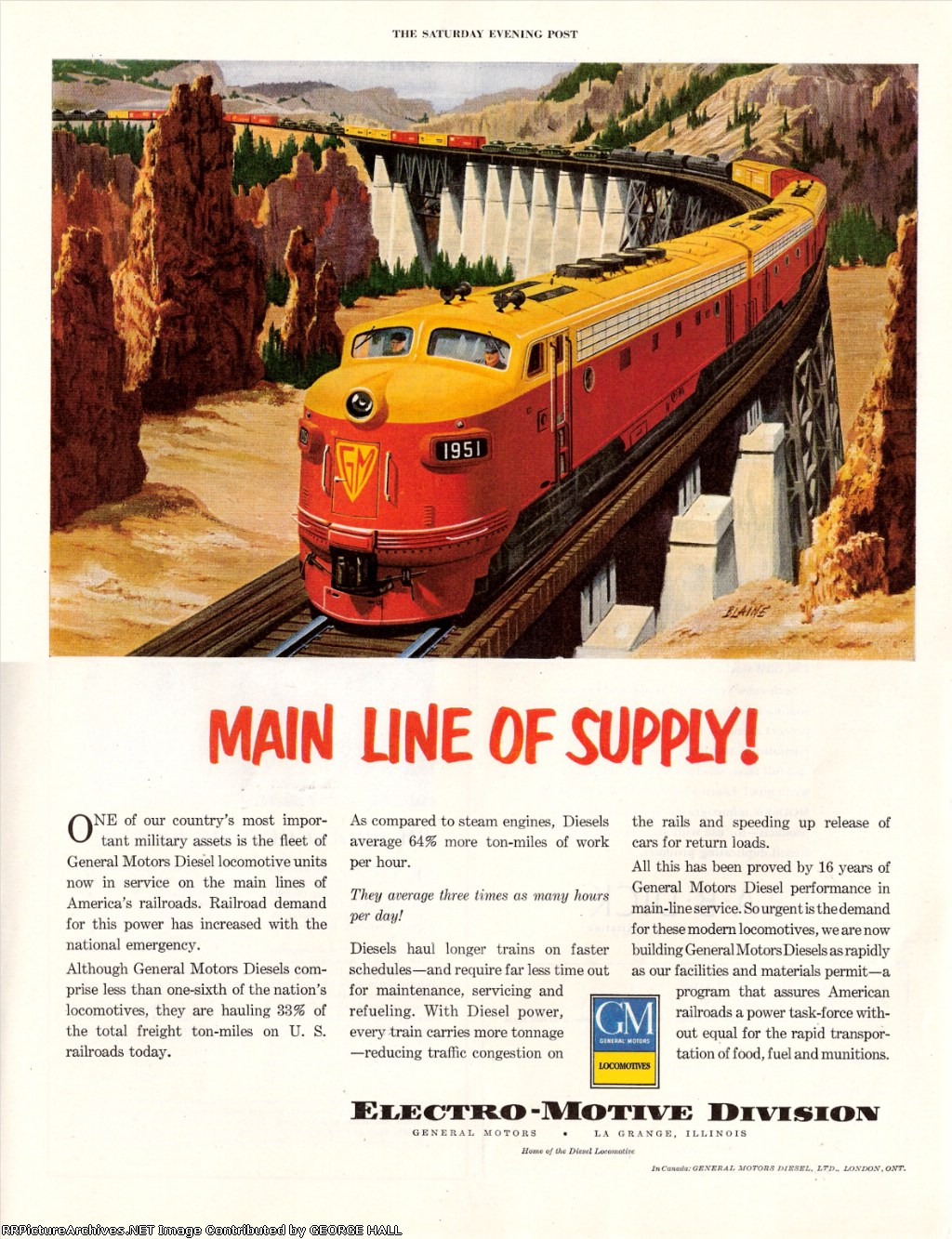 "MAIN LINE OF SUPPLY"