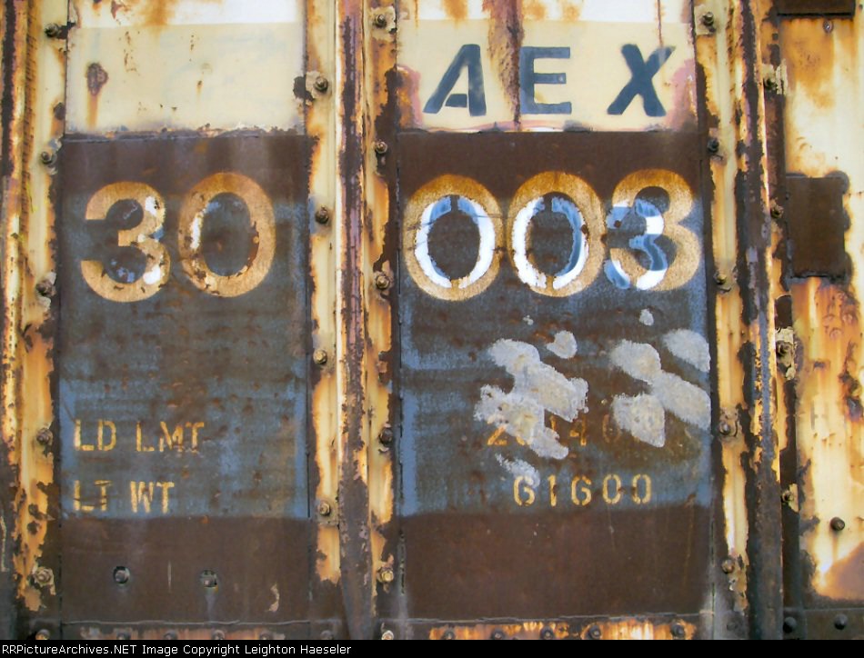 AEX 30003 (ex-ICRX 30003) stencil detail