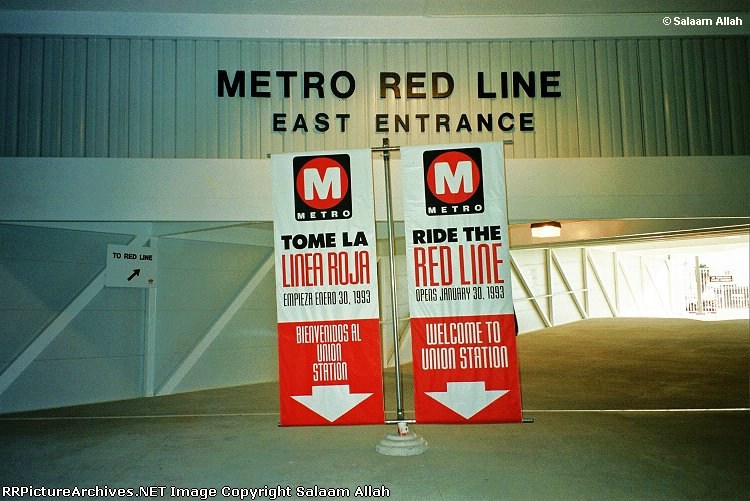 LACMTA Red Line heavy rail subway transit system Los Angeles County Ca