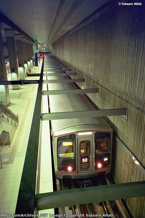 LACMTA Red Line heavy rail subway transit system Los Angeles County Ca