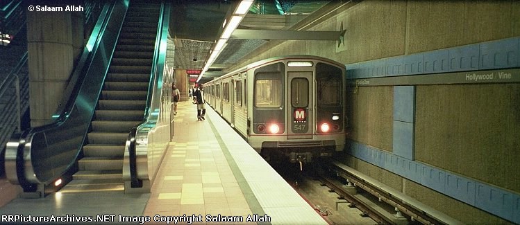 LACMTA Red Line heavy rail subway transit system Los Angeles County Ca