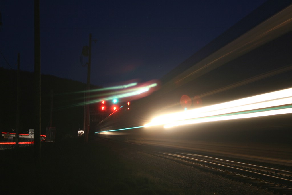 Amtrak at Night