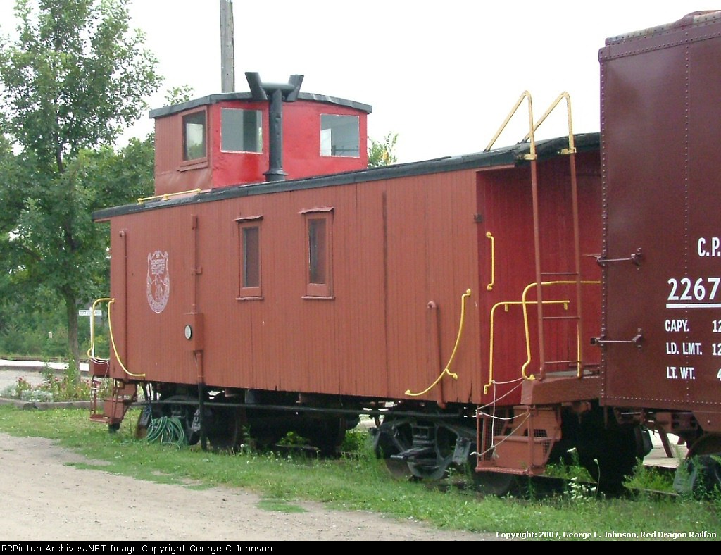 Wooden caboose