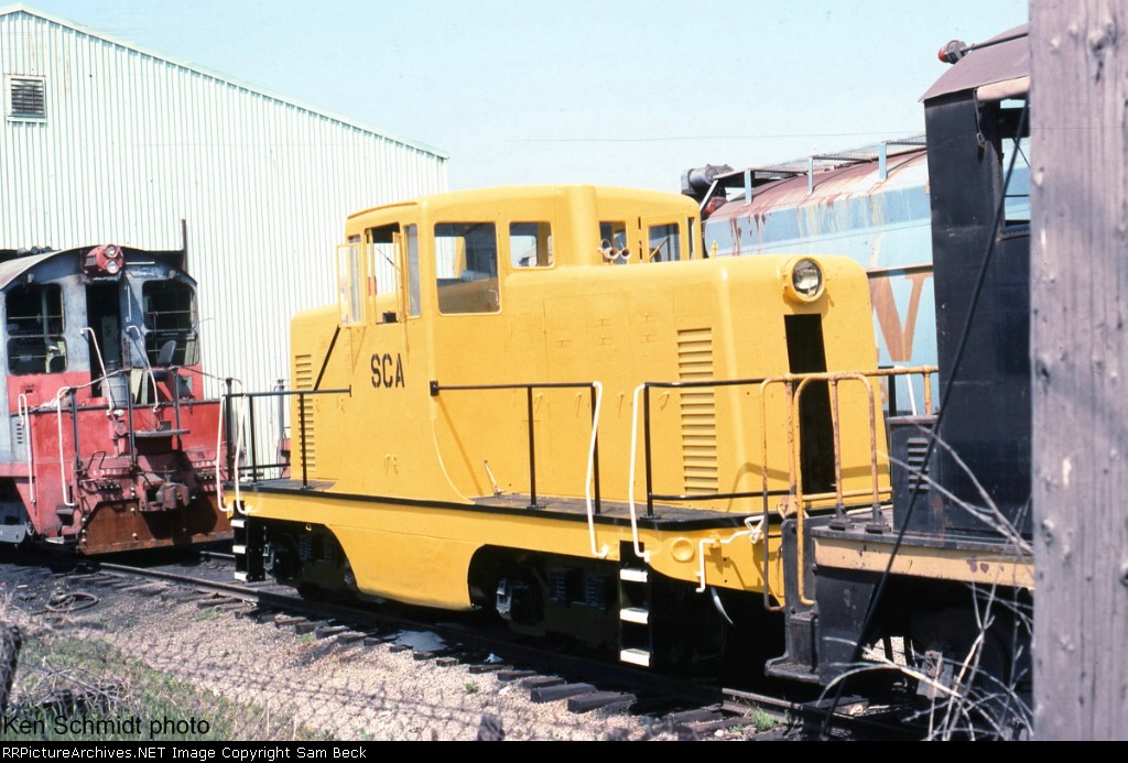 Scrap Corp of America Center-cab Switcher at NRE