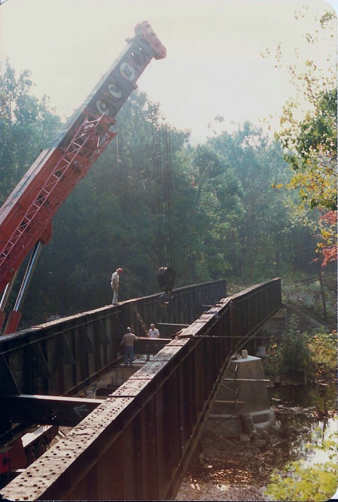 NYS&W Smith Mills Bridge work