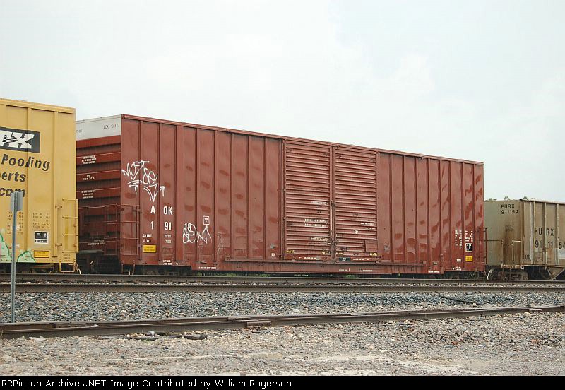 Arkansas-Oklahoma Railroad (AOK) Double Door Box Car No. 19118