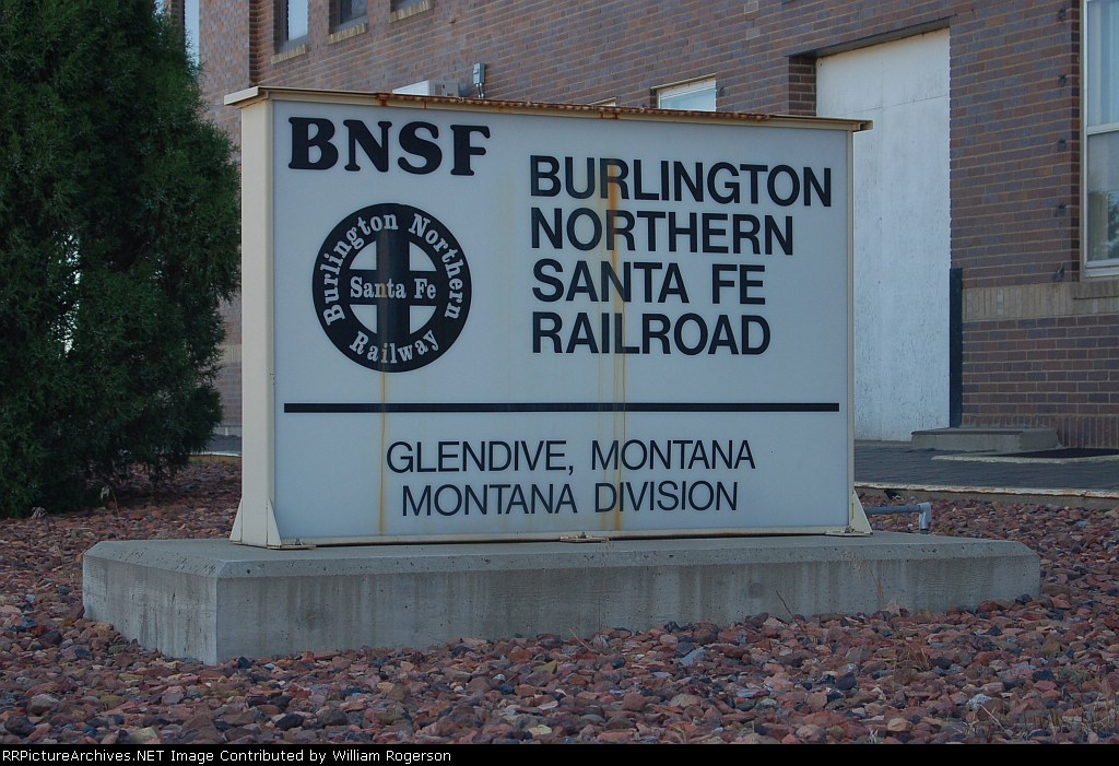 Burlington Northern Santa Fe Railway, Montana Division Sign