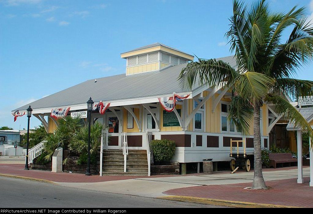 View of the restored Florida East Coast Railroad Depot, "Flagler Station"