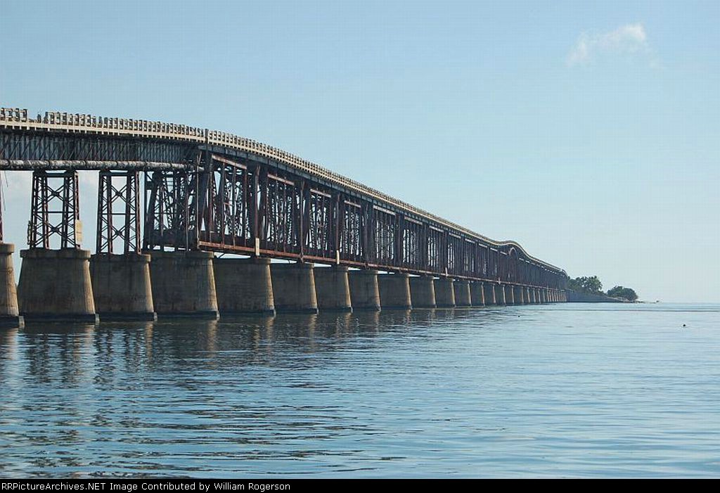 View of the former Florida East Coast Railroad Bridge connecting Bahia ...