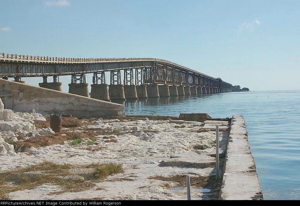 View of the former Florida East Coast Railroad Bridge connecting Bahia ...