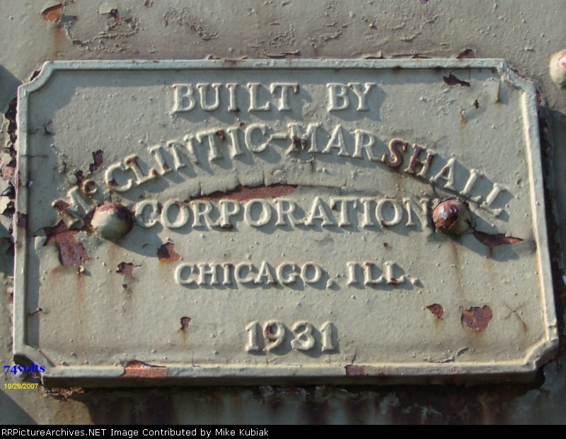 Bridge builders plate