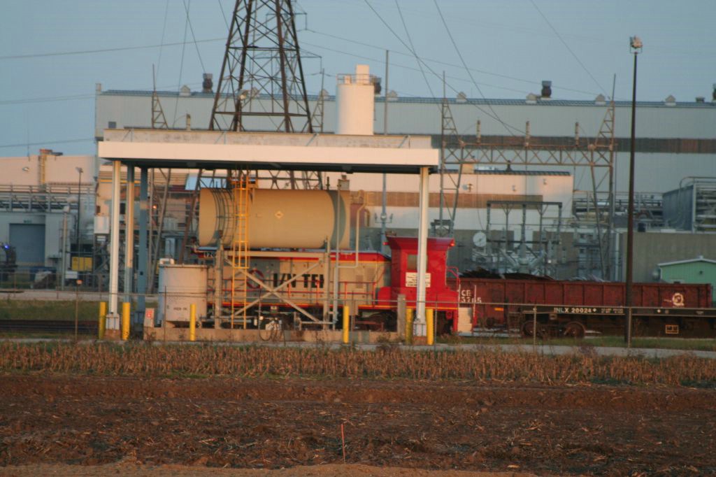 Sitting on the fuel pad