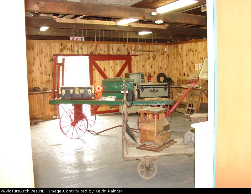 Restored station freight room