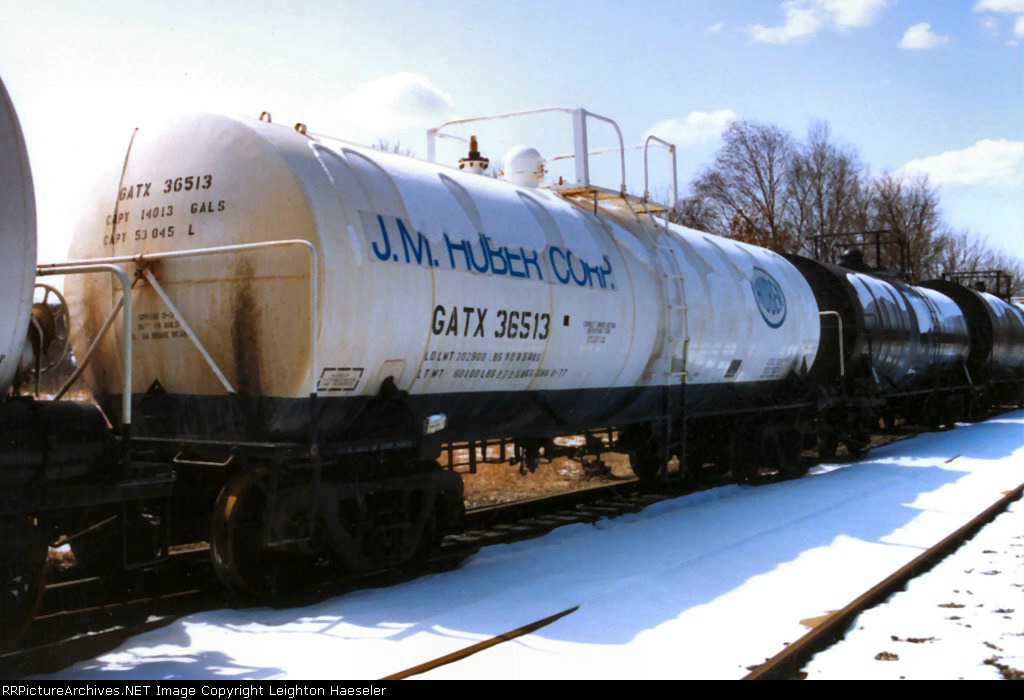 GATX 36513 in J.M. Huber paint