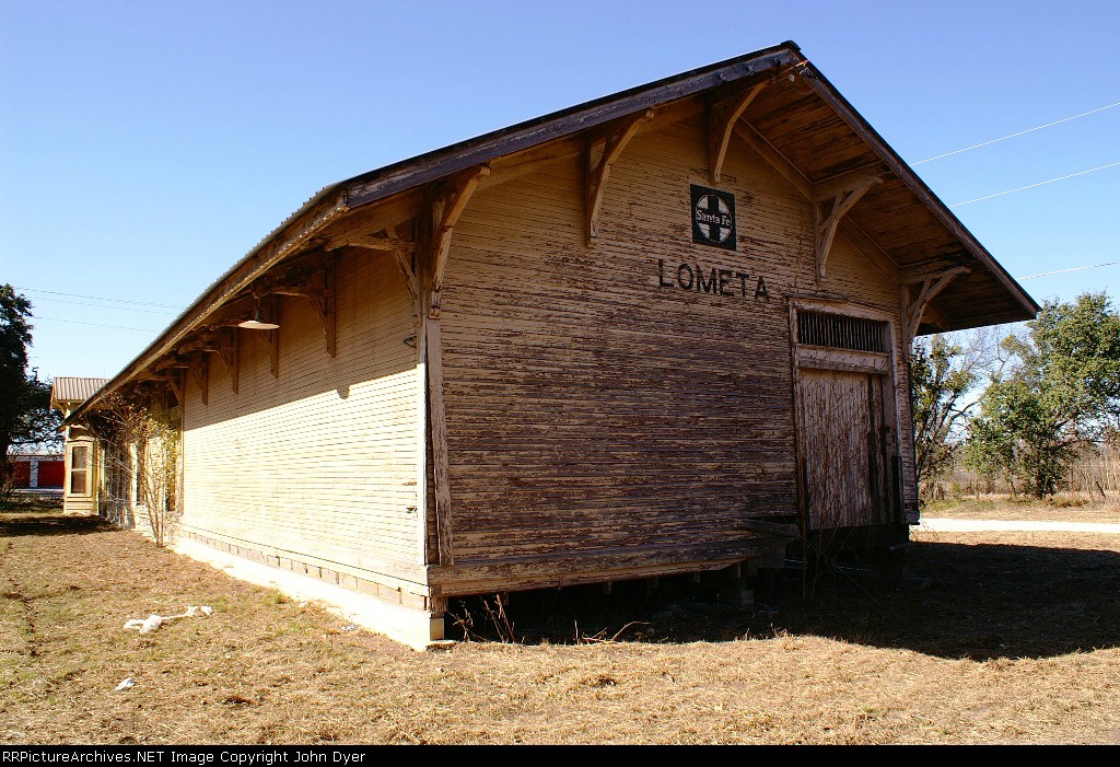 Santa Fe Depot in Lometa, Texas
