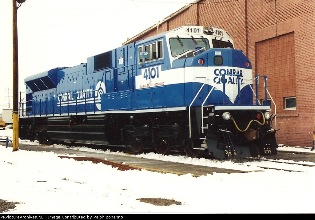 SD80MAC 4101 seen at the Oak Island engine house.