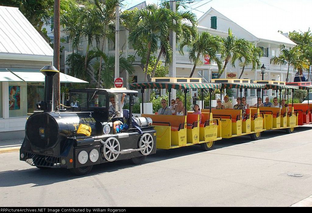 View of the Concf Tour Train Westbound on Douval Street