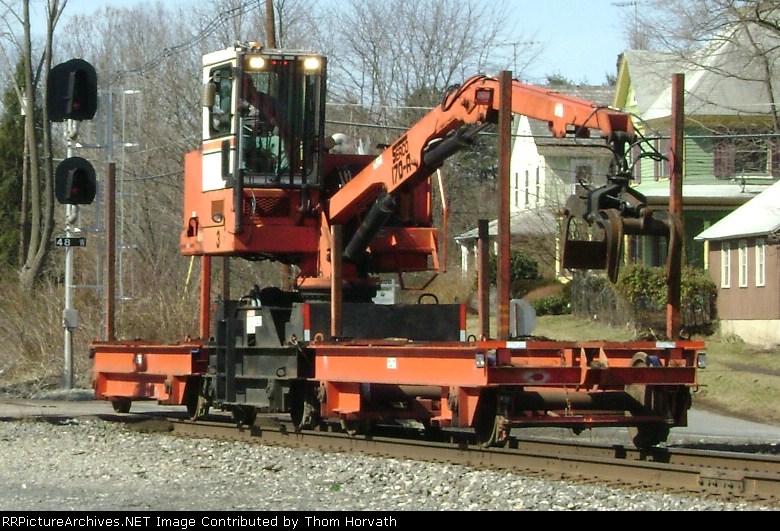 One of the MOW vehicles that was passing through