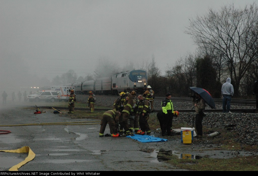 Passing a fire scene