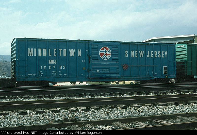 Middletown and New Jersey Railway (MNJ) Box Car No. 120783