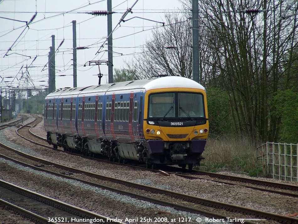 365521 on a Down Peterborough stopper.