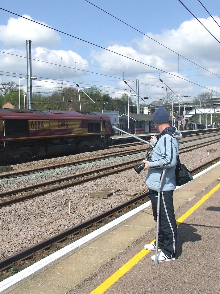 Ray does his best annoyed Father Jack impression as 66114 passes by on ...