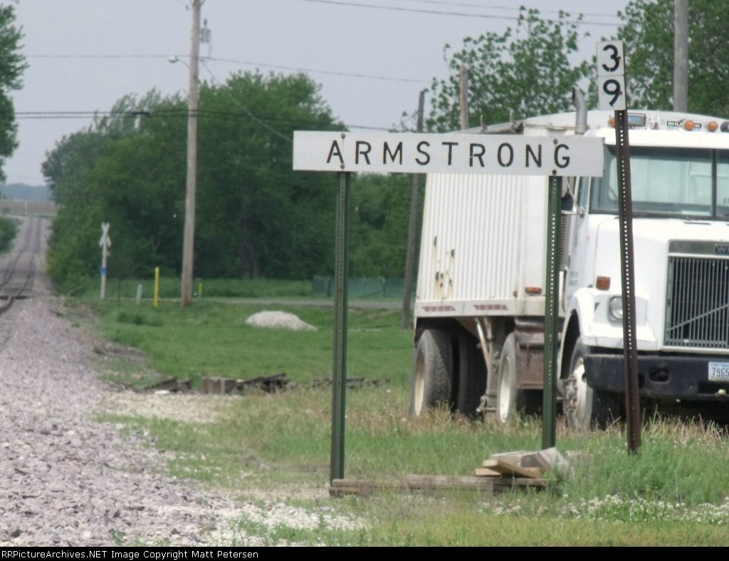 Station Sign Armstrong, UP Main Line