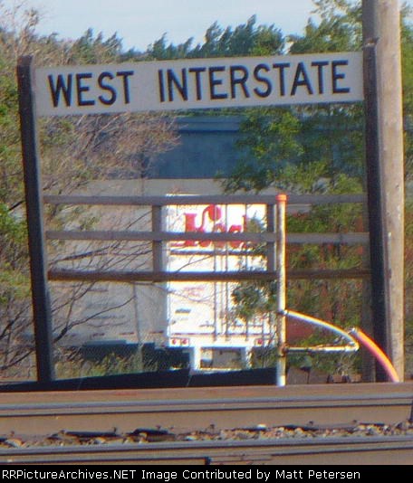Station Sign West Interstate BNSF Staples Sub