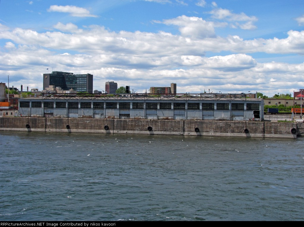 Abandoned dock side warehouse