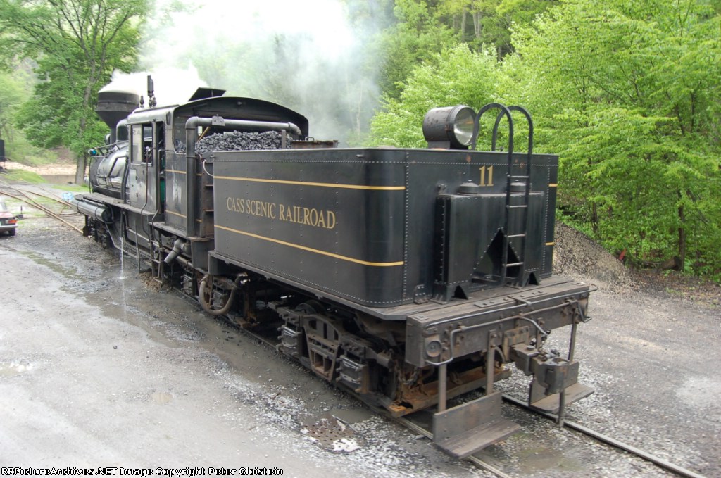 Shay #11 sitting stand-by today