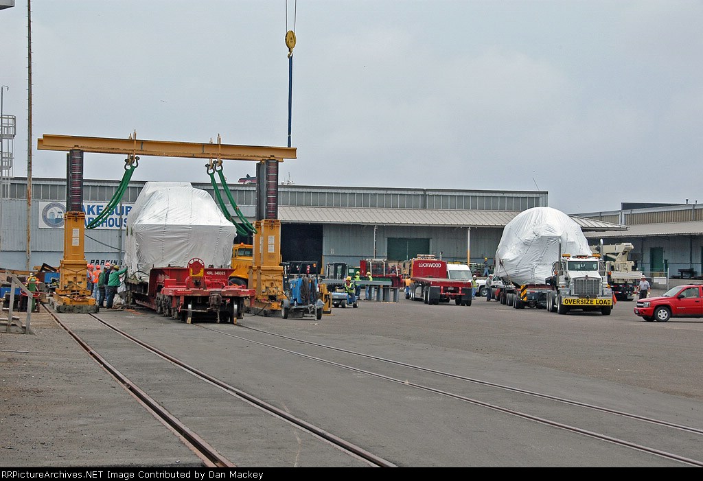 Lockwood trucking handled these two generators for trans-shipment