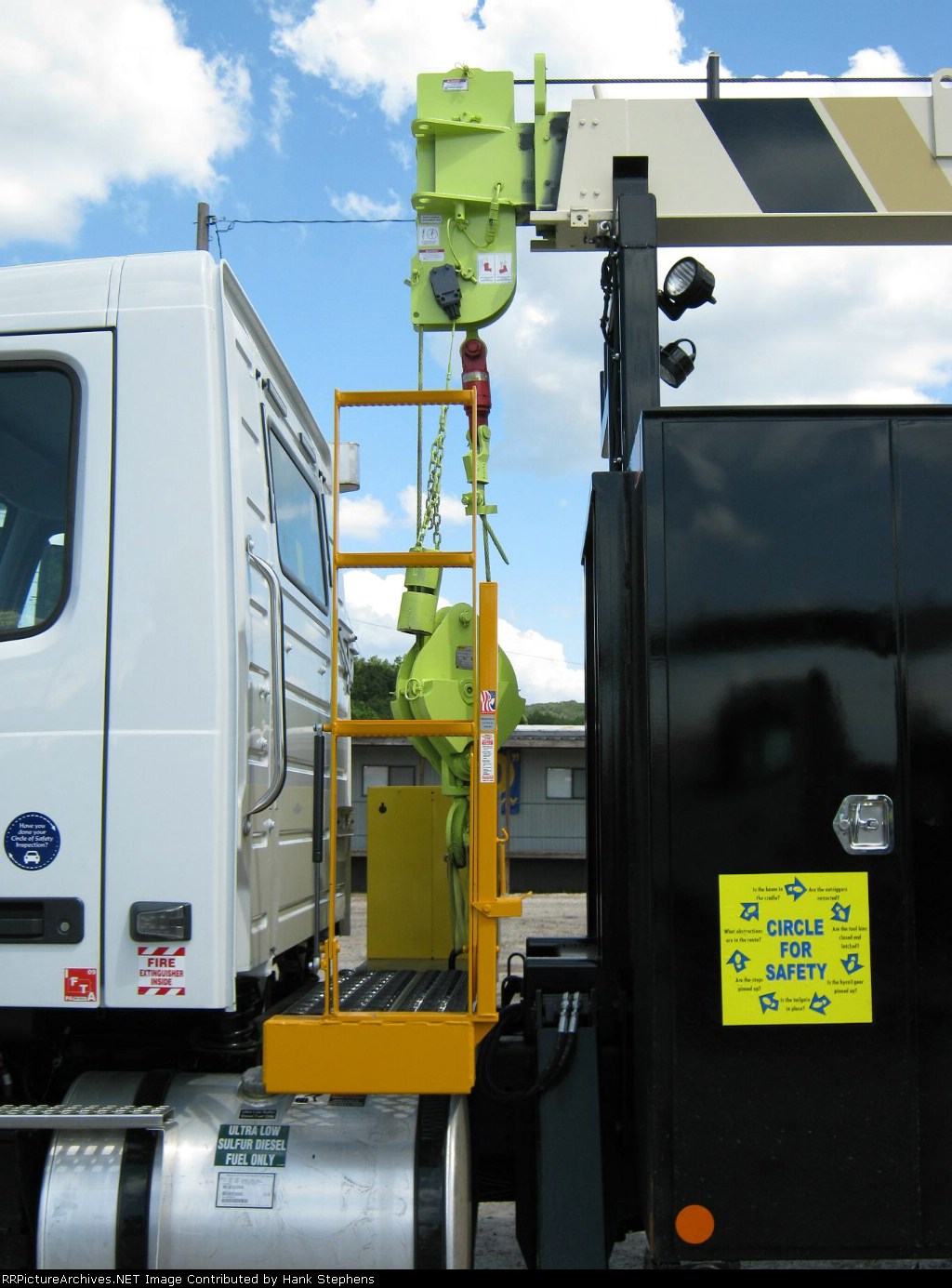 shot of one of two new wheel trucks at Manchester, GA--boom detail