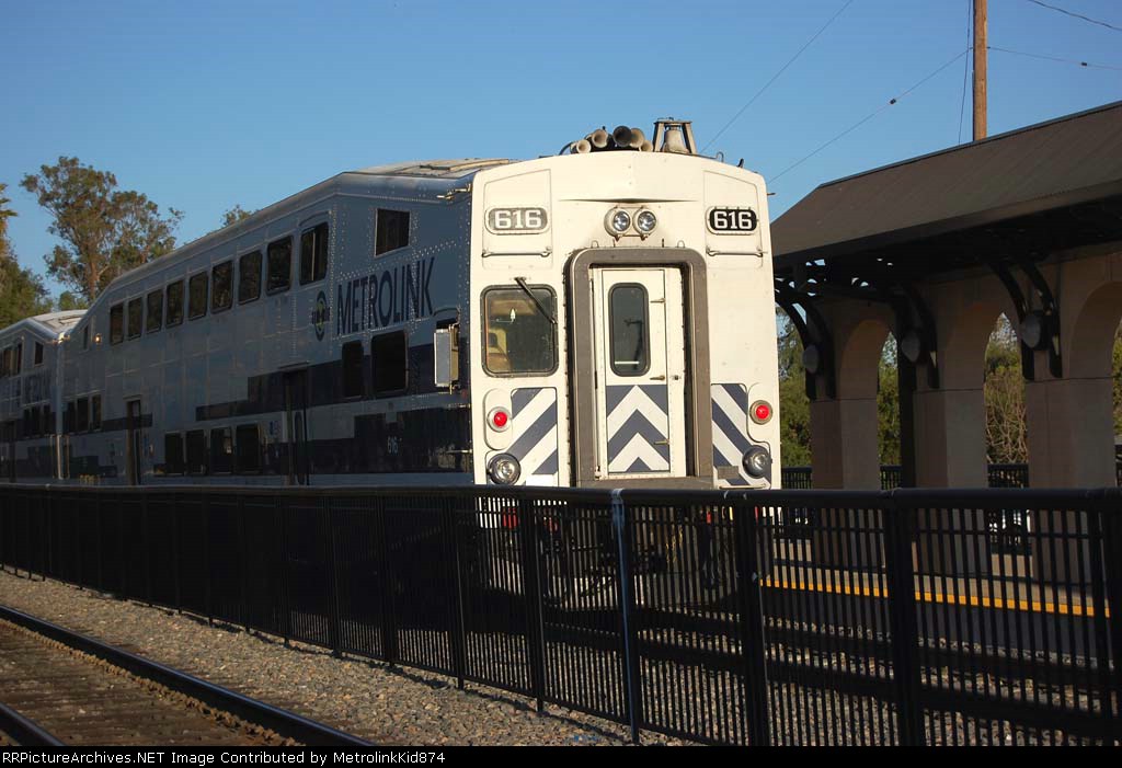 Cab car 616 ending the train