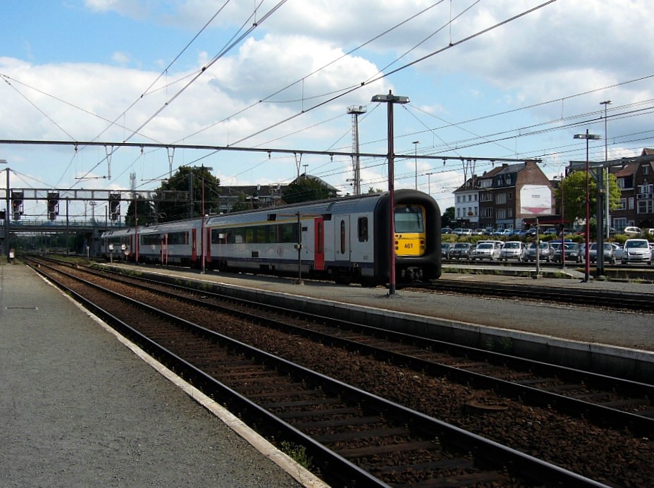 SNCB AM96 461 Depart la Gare SNCB Tournai. Train Vitesse pour Mons ...