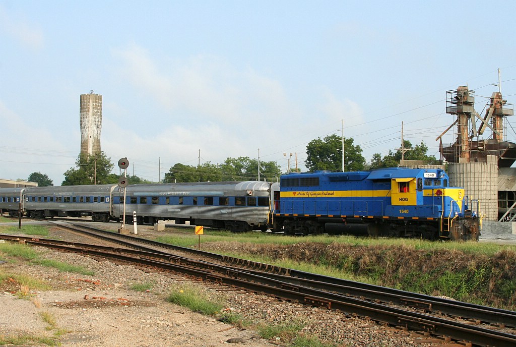 SAM excursion train inbound