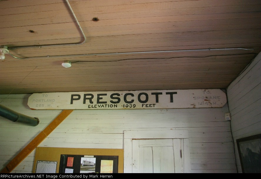 Prescott Station Sign