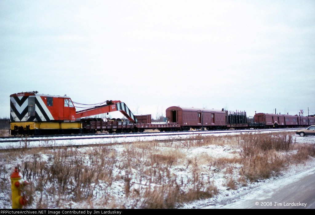 Wreck train waits for the call